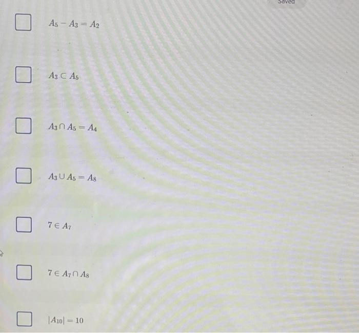 Solved Consider the infinite sequence of sets A0,A1,A2,… | Chegg.com