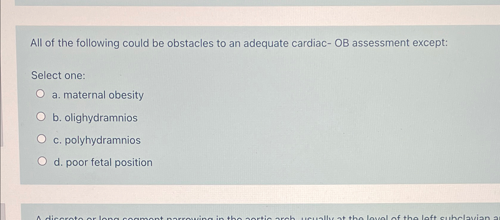 Solved All of the following could be obstacles to an | Chegg.com