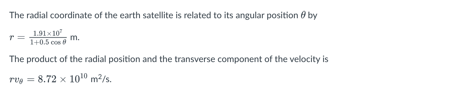 FIND R ﻿DOUBLE DOT AND THETA DOUBLE DOT GIVEN | Chegg.com