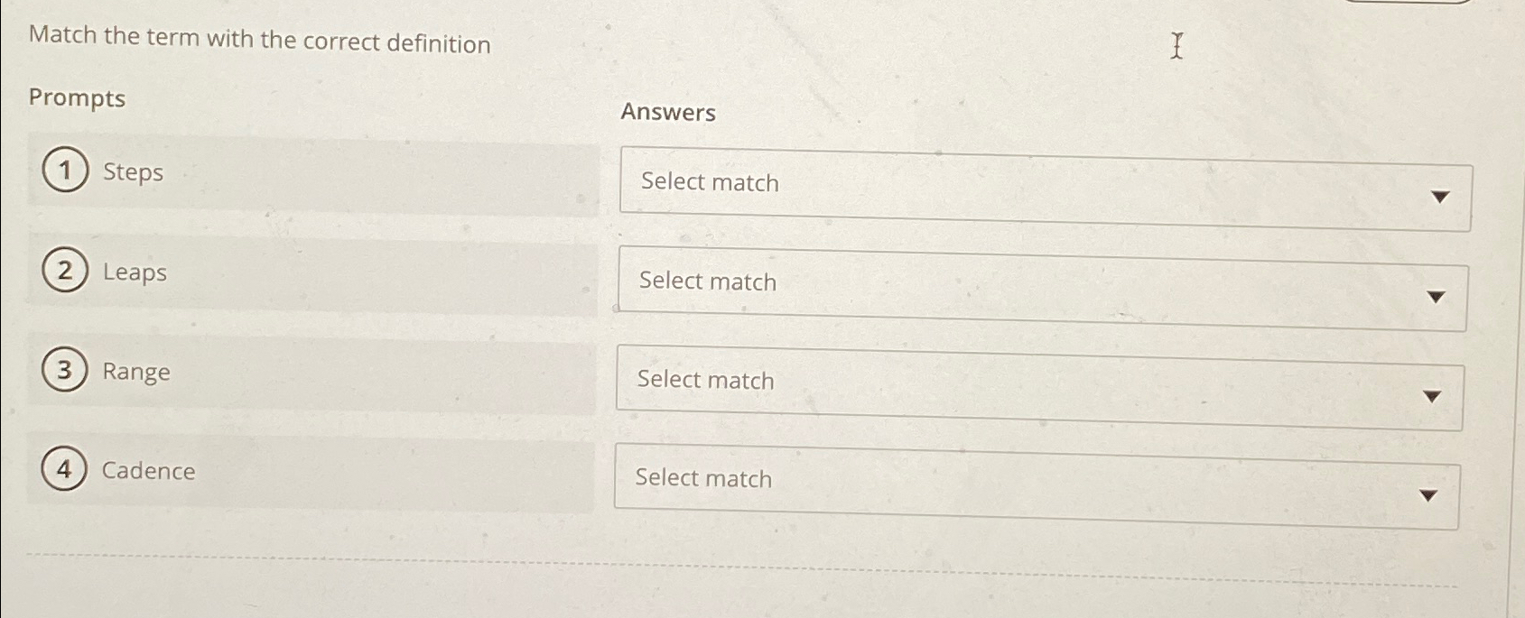 Match the term with the correct | Chegg.com