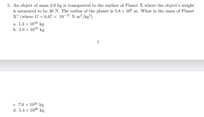 Solved An object of mass 2.0kg ﻿is transported to the | Chegg.com