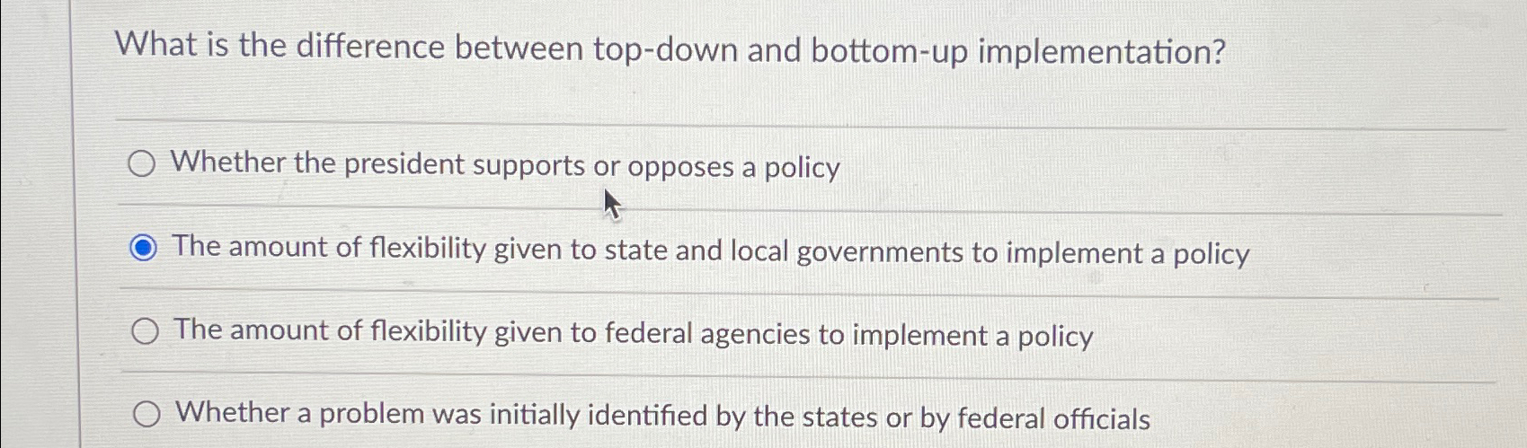 Solved What is the difference between top-down and bottom-up | Chegg.com