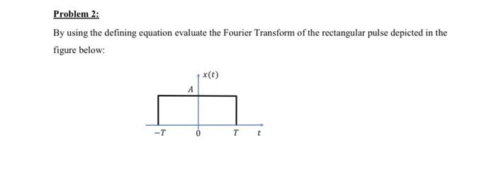 Solved Problem 2: By using the defining equation evaluate | Chegg.com