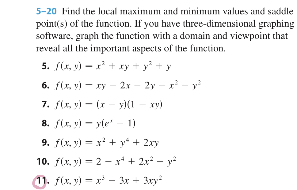 Solved 5-20 ﻿Find the local maximum and minimum values and | Chegg.com