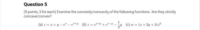 Solved (9 points, 3 for each) Examine the | Chegg.com