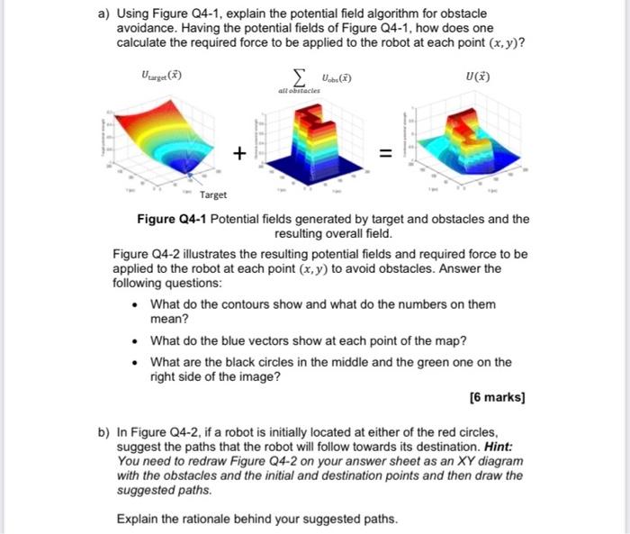 Solved a) Using Figure Q4-1, explain the potential field | Chegg.com