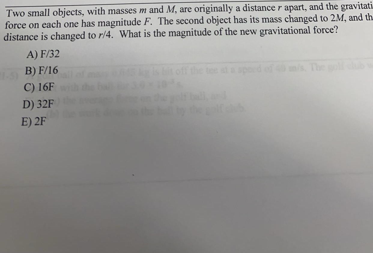 High Quality SOLUTION Two small objects, with masses m ﻿and M, ﻿are ...