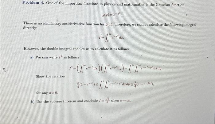 Solved Problem 4. One of the important functions in physics | Chegg.com