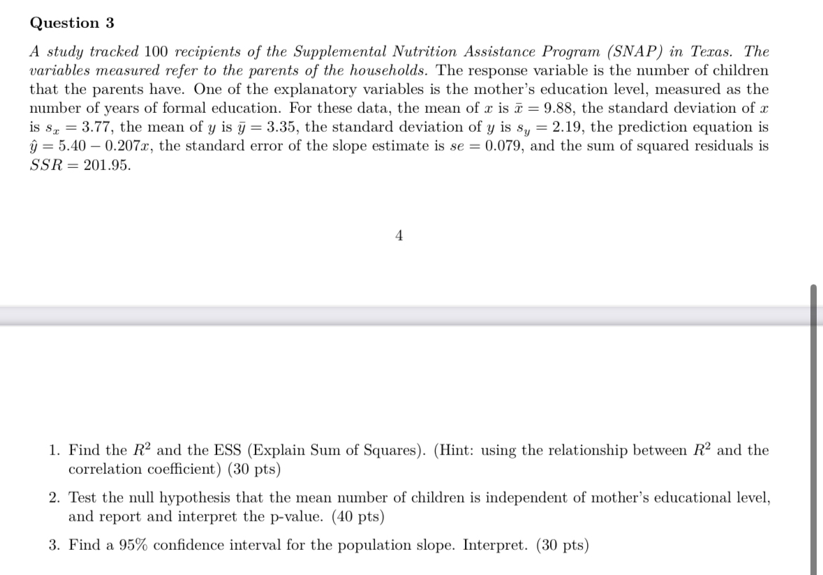 Solved Question 3A study tracked 100 ﻿recipients of the | Chegg.com