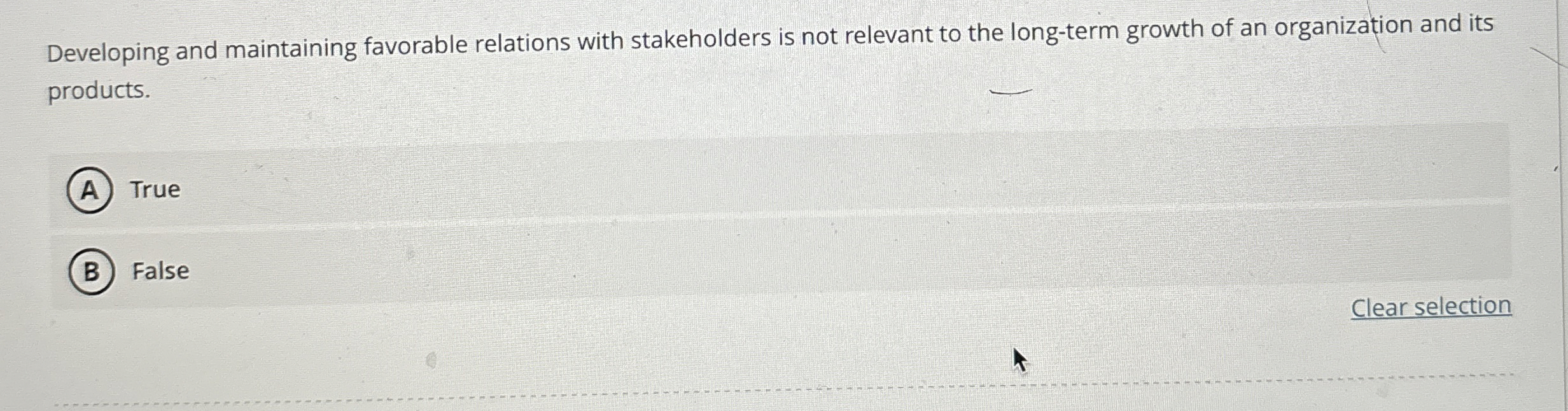 Solved Developing and maintaining favorable relations with | Chegg.com