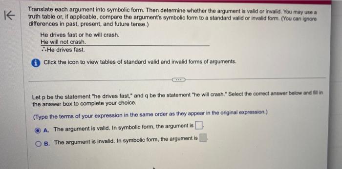 Solved Translate each argument into symbolic form. Then | Chegg.com