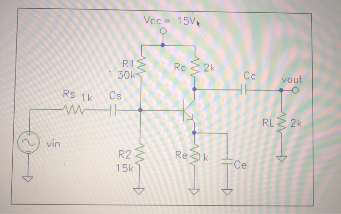 PSpice Assignment #2: Low Frequency Response of | Chegg.com
