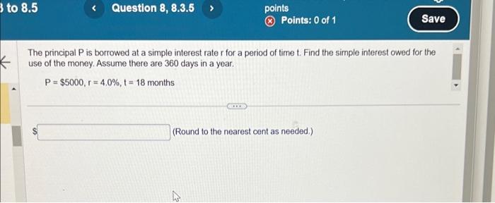 Solved The principal P is borrowed at a simple interest rate | Chegg.com
