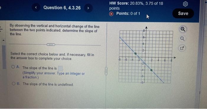 Solved By observing the vertical and horizontal change of | Chegg.com