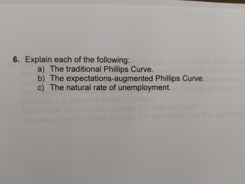 Solved 6. Explain each of the following: a) The traditional | Chegg.com
