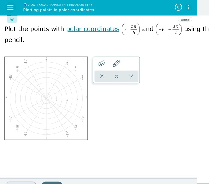 Solved O ADDITIONAL TOPICS IN TRIGONOMETRY Plotting points | Chegg.com Solved O ADDITIONAL TOPICS IN TRIGONOMETRY Plotting points | Chegg.com