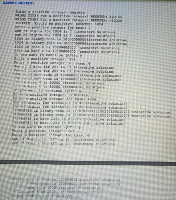 Solved PART 2: Programming Write a program to do the testing | Chegg.com