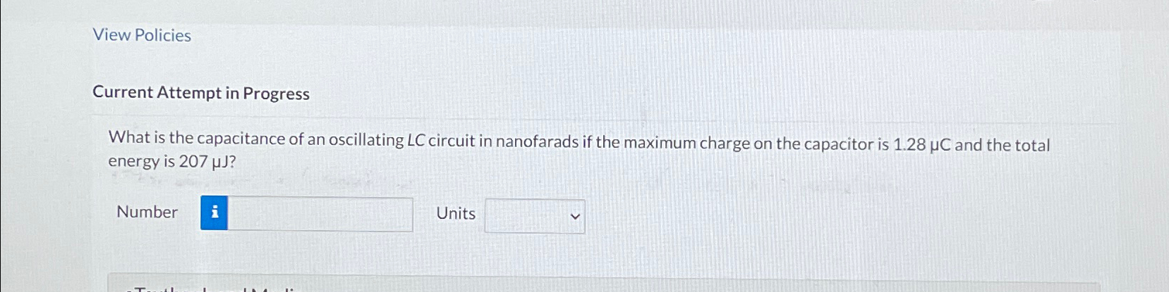 Solved View PoliciesCurrent Attempt in ProgressWhat is the | Chegg.com