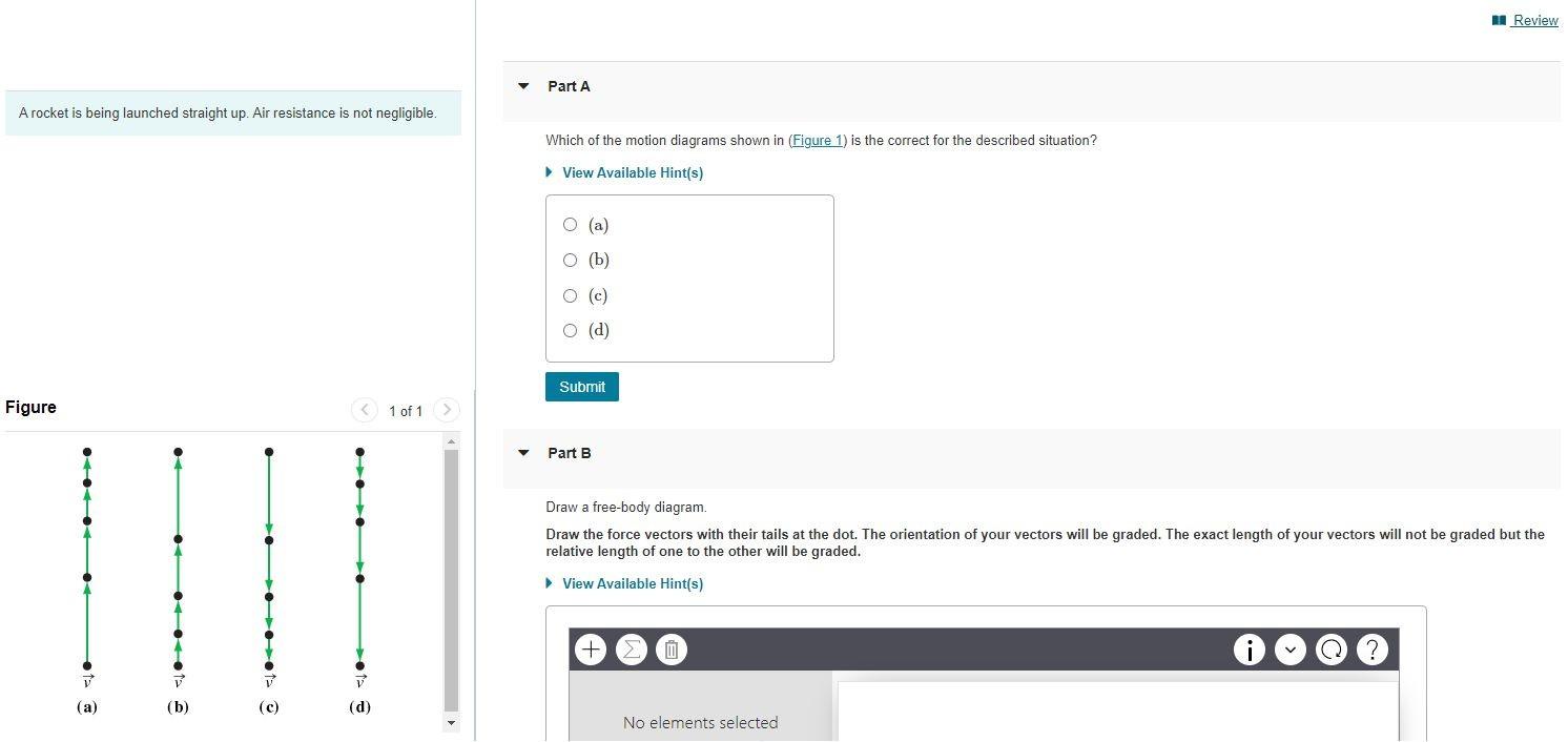 Solved A rocket is being launched straight up. Air | Chegg.com