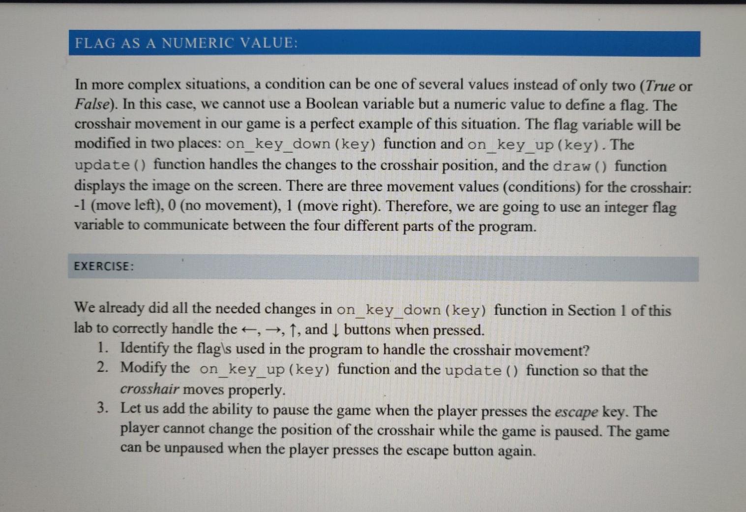 2 FLAG VARIABLES While programming, we might | Chegg.com