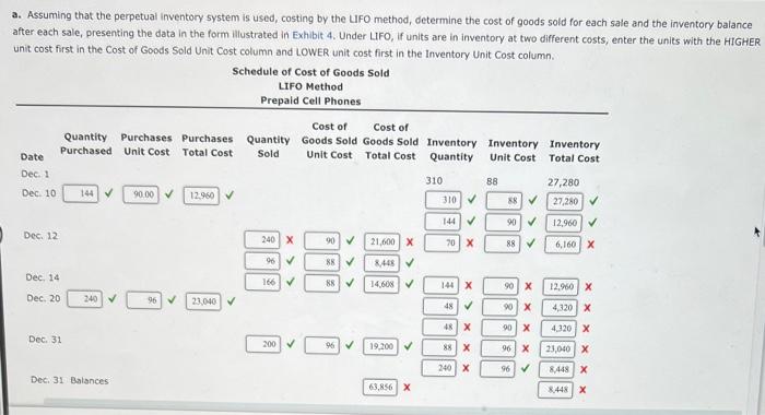 Solved Perpetual inventory using LiFO Beginning inventory, | Chegg.com