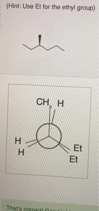 Solved Provide the highest energy conformation viewing down | Chegg.com