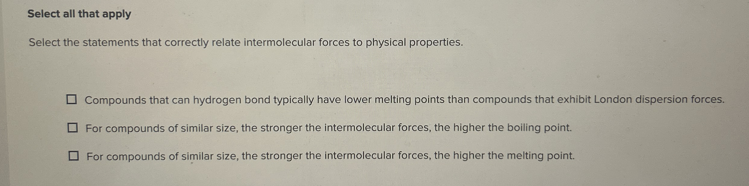 Select all that applySelect the statements that | Chegg.com