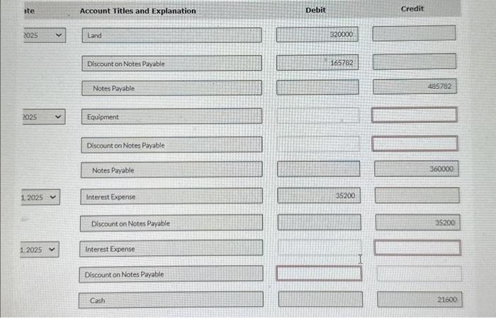 Solved On January 1, 2025, Sandhill Company makes the two | Chegg.com