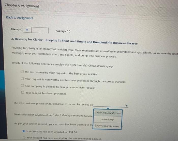 Solved Chapter 6 Assignment Back to Assignment Attempts ܀ | Chegg.com