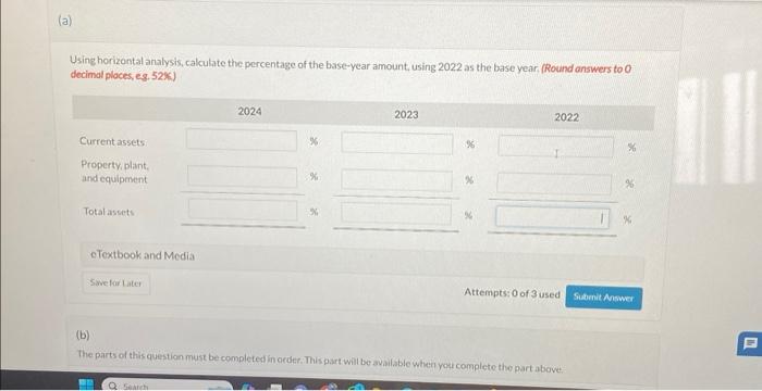 Solved Current Attempt in Progress Comparative data from the | Chegg.com