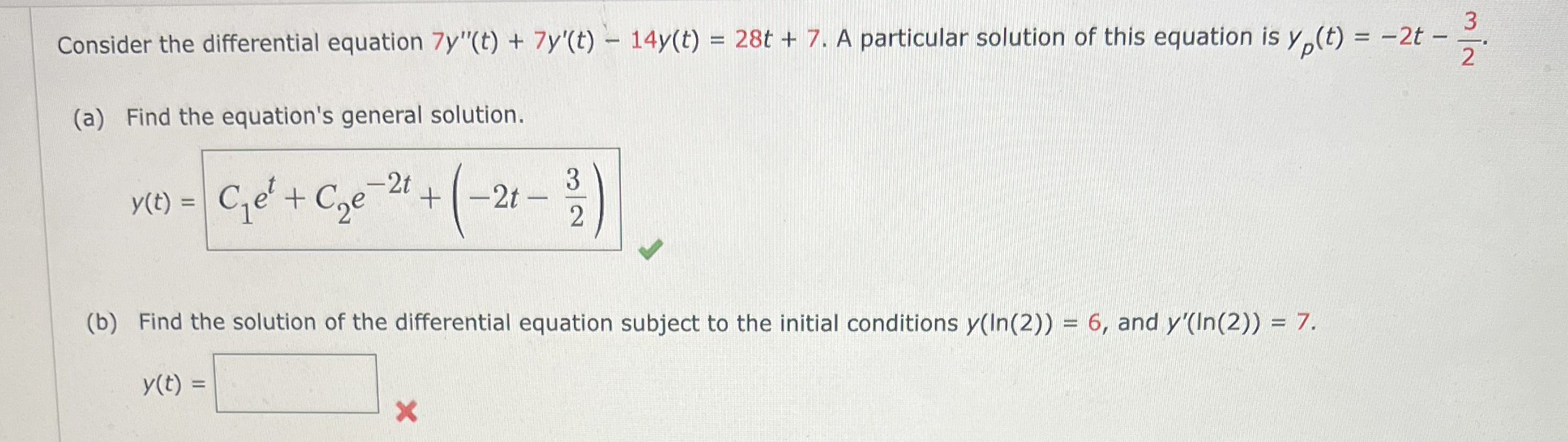 Solved Consider the differential equation | Chegg.com