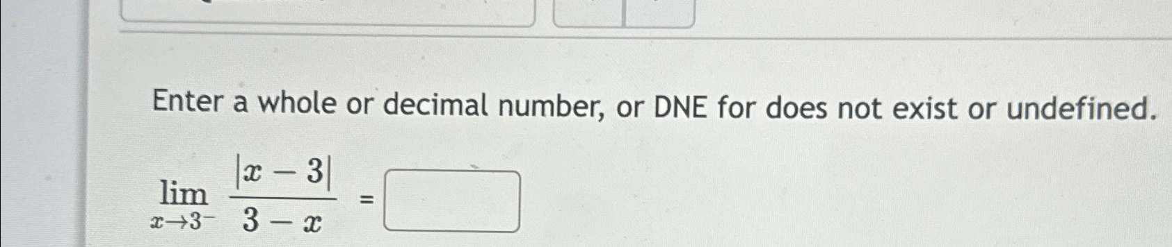 Solved Enter a whole or decimal number, or DNE for does not | Chegg.com