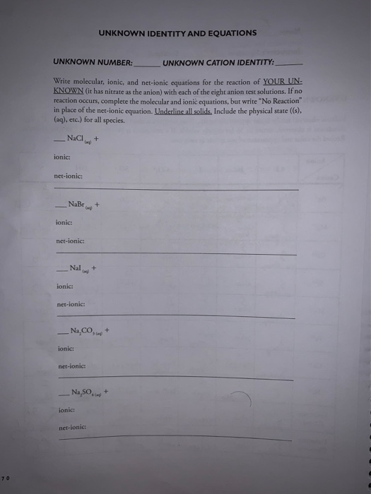 Solved UNKNOWN IDENTITY AND EQUATIONS UNKNOWN NUMBER: | Chegg.com