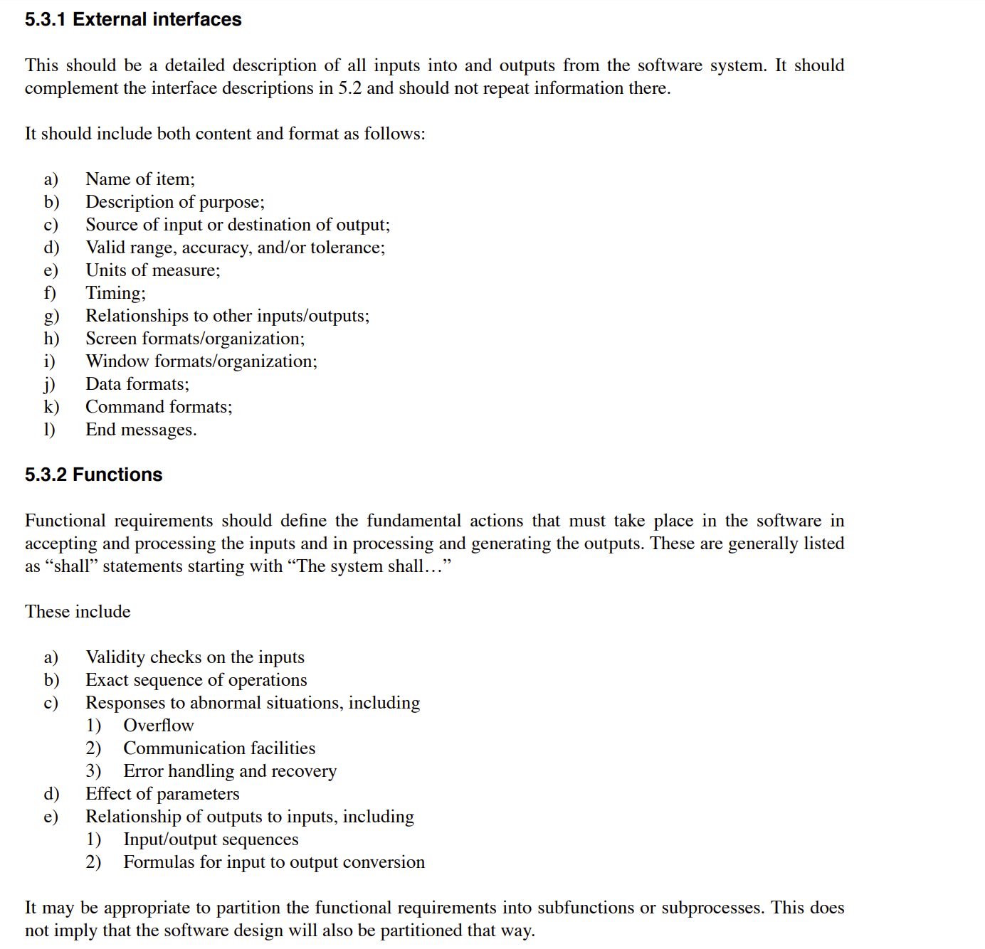 Solved 2.1 ﻿External Interface Requirements2.2 ﻿Functional | Chegg.com
