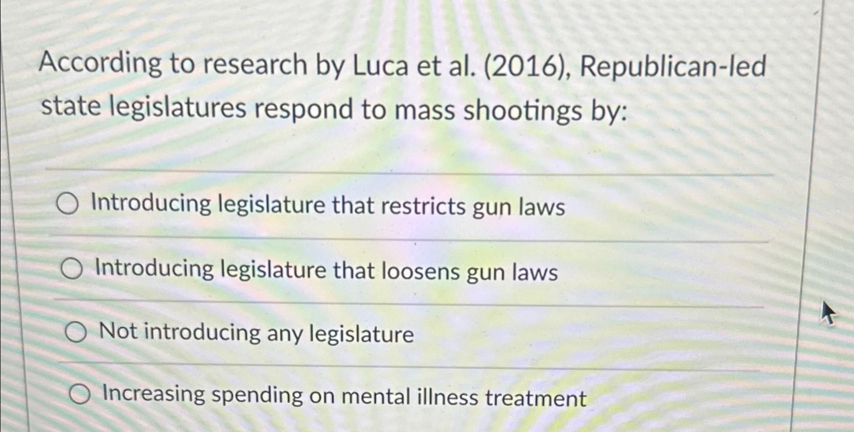 Solved According to research by Luca et al. (2016), | Chegg.com