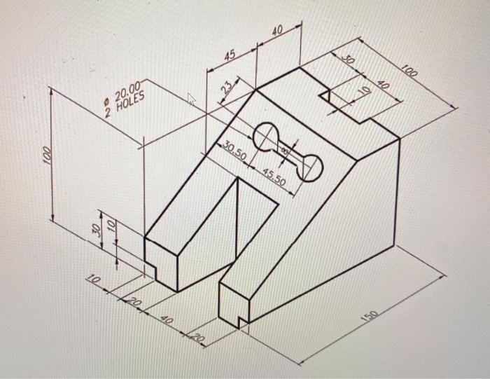 Solved can you draw front, top, right and auxiliry view. | Chegg.com