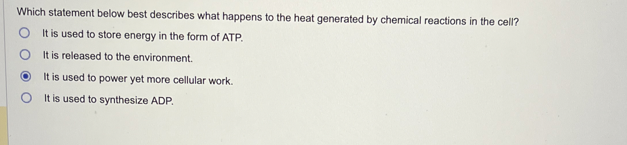 Solved Which statement below best describes what happens to | Chegg.com