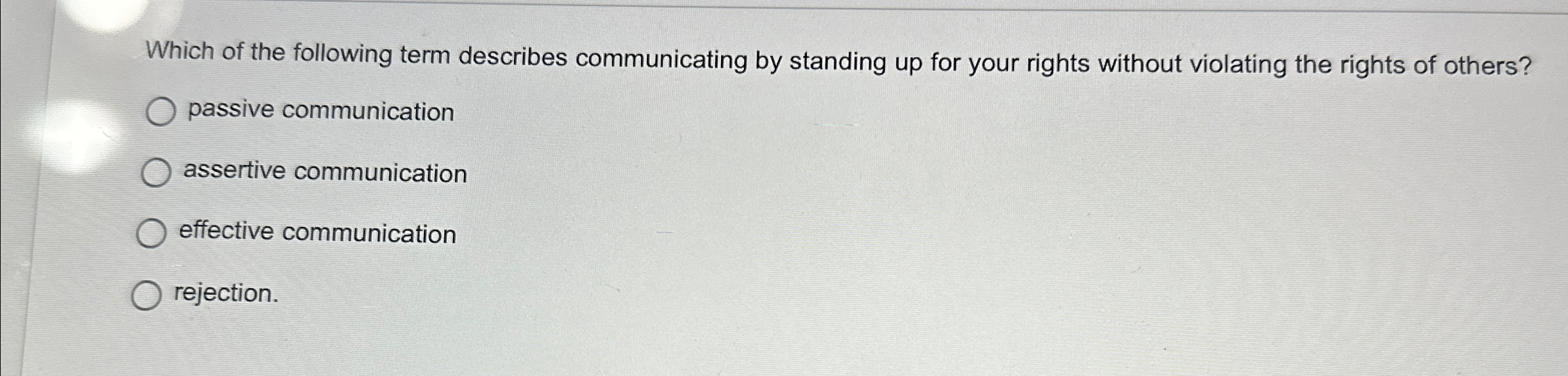 Solved Which of the following term describes communicating | Chegg.com