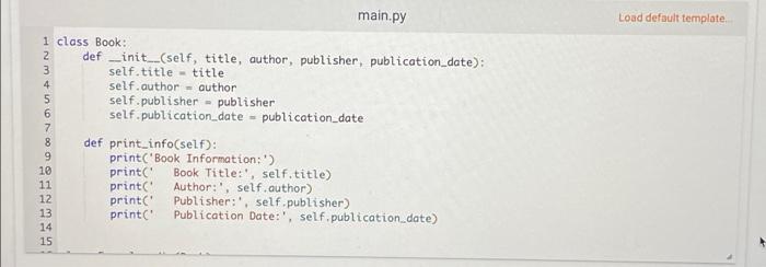 Solved Given the base class Book, define a derived class | Chegg.com