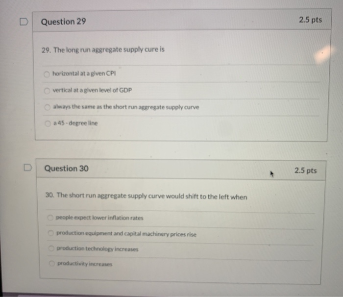 Solved 25. The word stagflation describes a situation in | Chegg.com