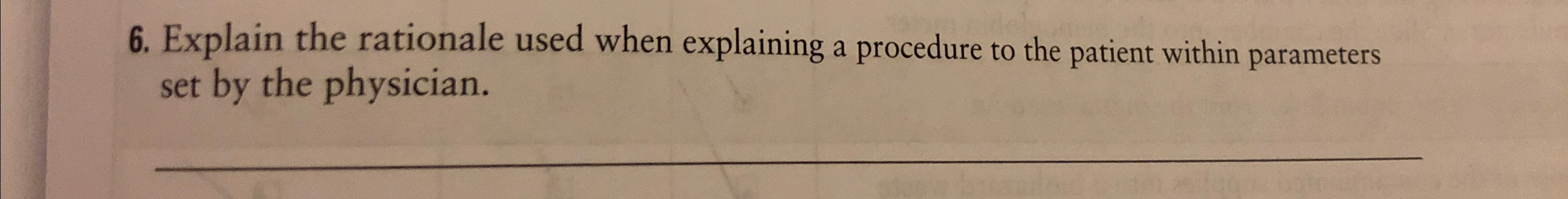 Solved Explain the rationale used when explaining a | Chegg.com