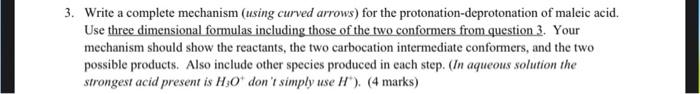 Solved 3. Write a complete mechanism (using curved arrows) | Chegg.com