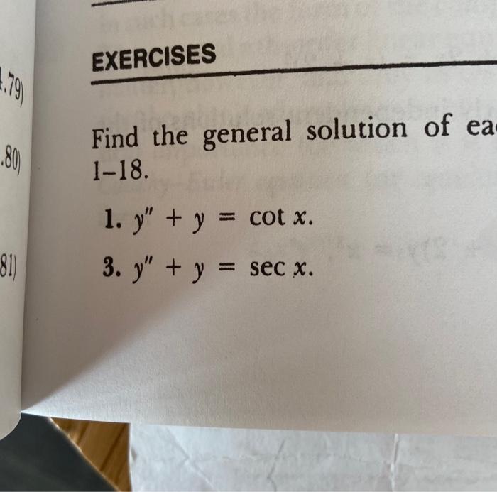 Solved differential equation- please solve using variation | Chegg.com