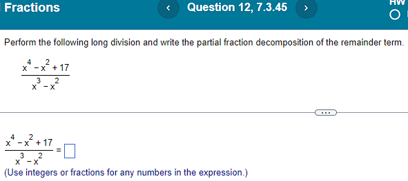 Perform the following long division and write the | Chegg.com