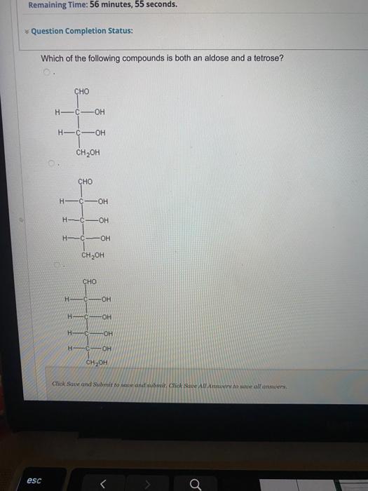 Solved Which of the following compounds is both an aldose | Chegg.com
