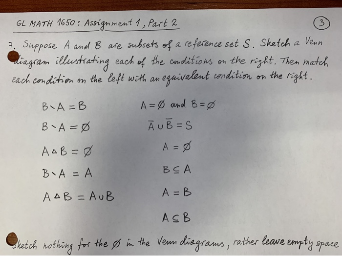Solved GL MATH 1650 : Assignment 1, Part 2 7. Suppose A and | Chegg.com