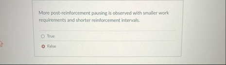 Solved More post-reinforcement pausing is observed with | Chegg.com