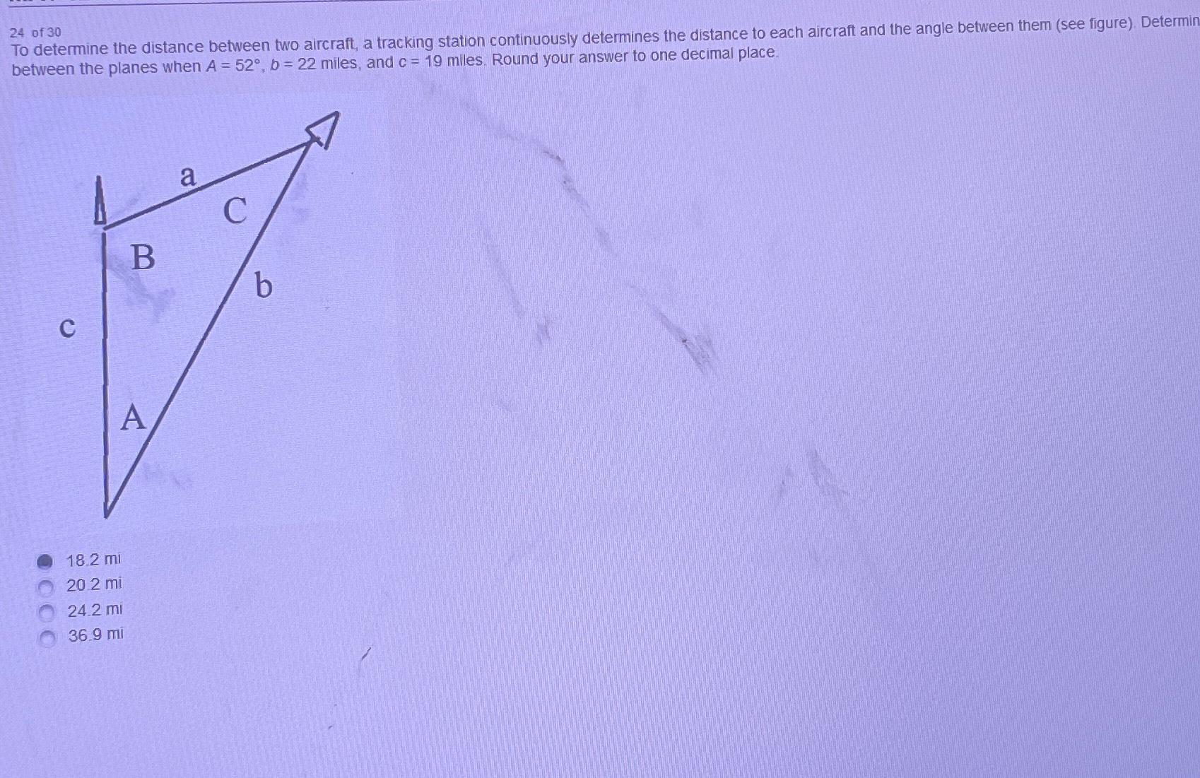 Solved 24 ﻿of 30To determine the distance between two | Chegg.com
