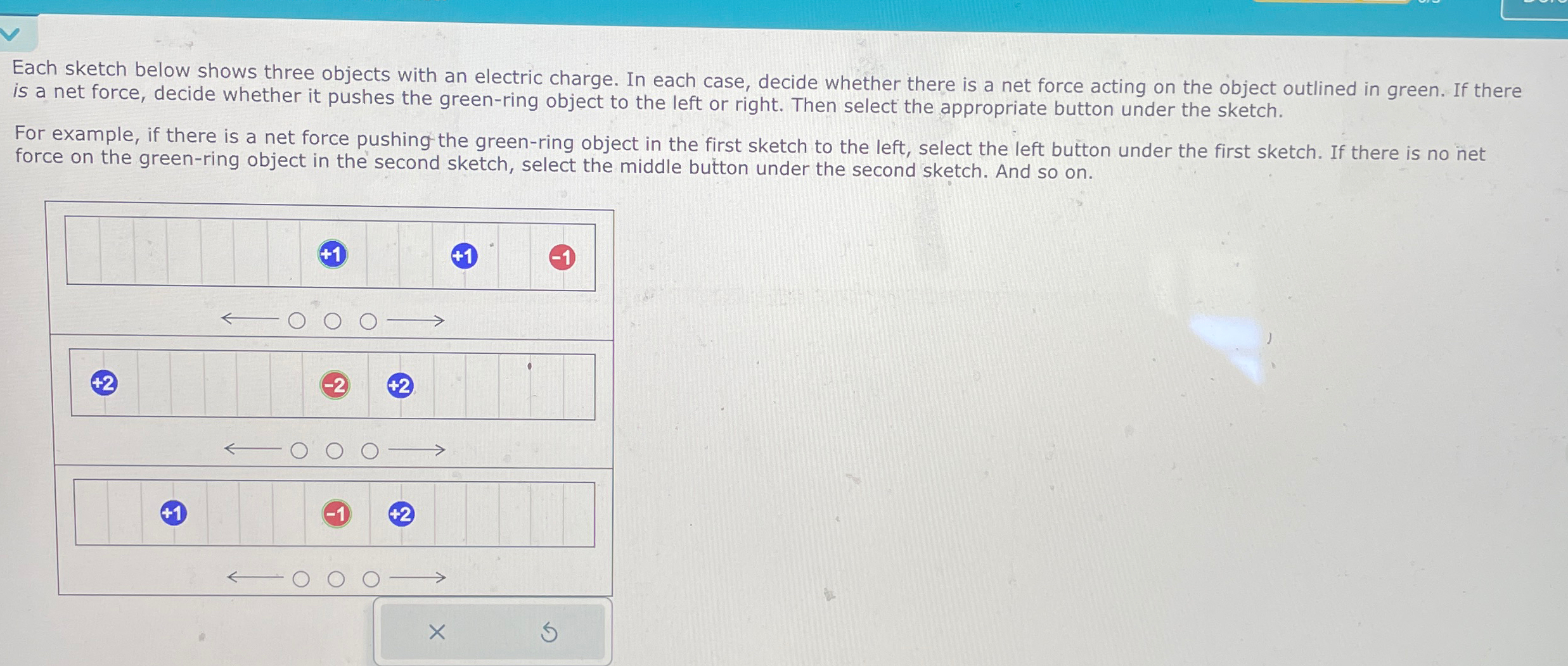 Solved Each sketch below shows three objects with an | Chegg.com
