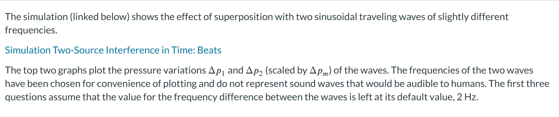 Solved The simulation (linked below) ﻿shows the effect of | Chegg.com